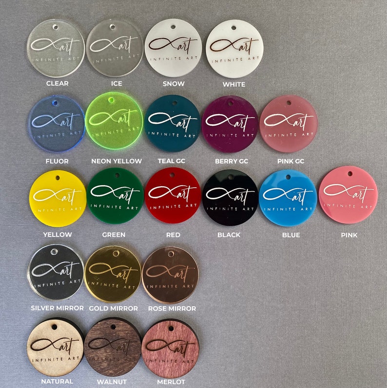 Acrylic Gift Tag Laser Cut Name Tag Your Birthday Present - Etsy