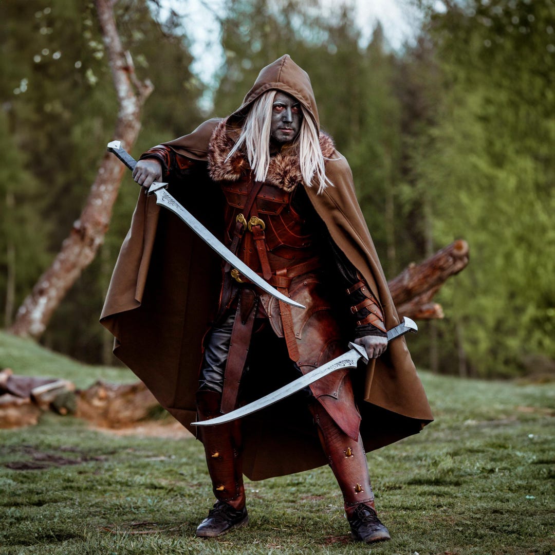 Dark Elf Costume; Cosplay Leather Armor for LARP and Medieval Faire ...