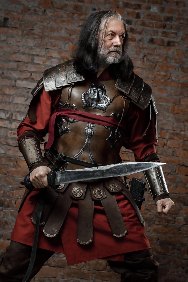 Gladiator Maximus Costume Leather Armor for LARP and Medieval - Etsy