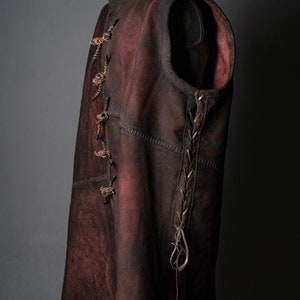 Aragorn Strider Vest (lord of the Rings), Cosplay Leather Vest for LARP ...