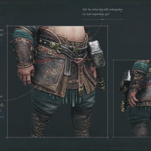 Thor Costume From God of War; Cosplay Leather Armor for LARP and ...