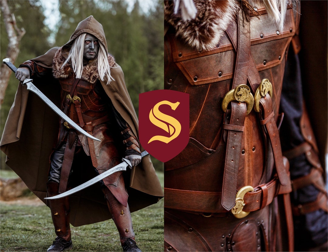 Dark Elf Costume Cosplay Leather Armor for LARP and Medieval Faire Dark ...