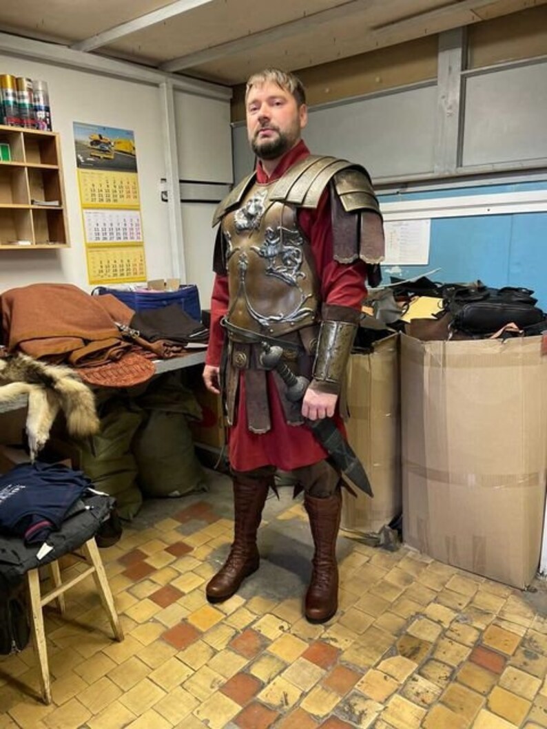Gladiator Maximus Costume Leather Armor for LARP and Medieval - Etsy
