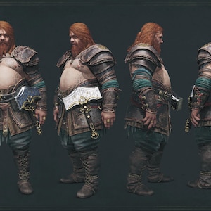 Thor Costume From God of War; Cosplay Leather Armor for LARP and ...