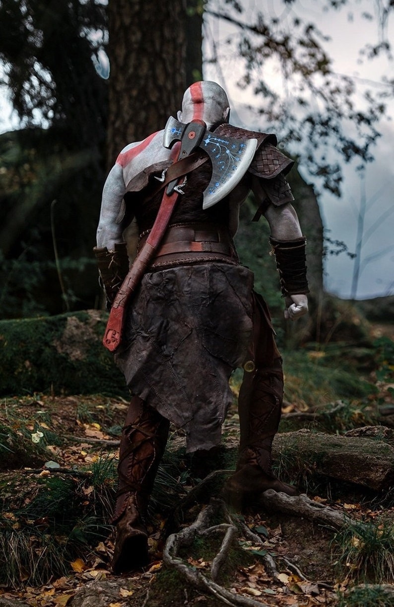 Kratos Costume God of War Cosplay Leather Armor for LARP and - Etsy