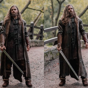 Aragorn Duster Costume lord of Rings, Cosplay Strider for Larp, Ren ...