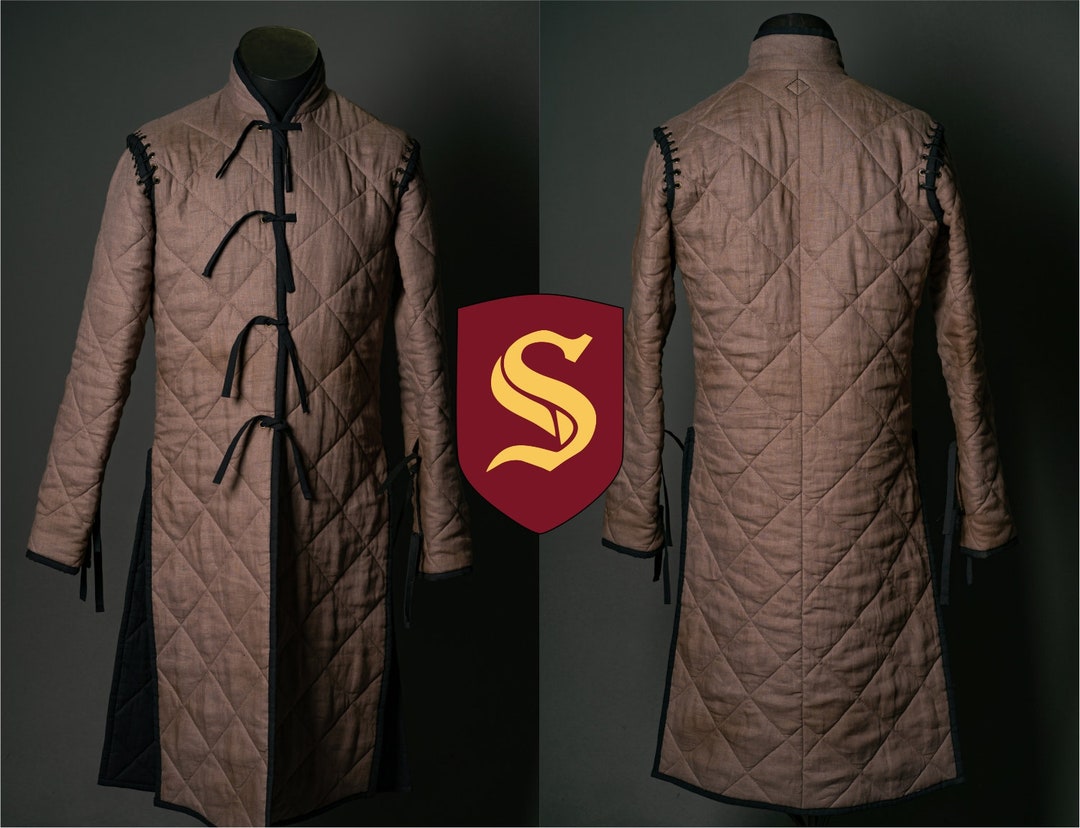 Long Gambeson of XI-XV Centuries, Renaissance Gambeson for LARP and ...