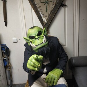 Warcraft Ork Mask; Thrall, Son of Durotan Mask; Movable Jaw; Fantasy ...