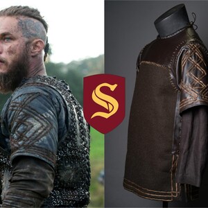 Ragnar Wool Tunic, Cosplay Black Wool Tunic for LARP and Medieval ...