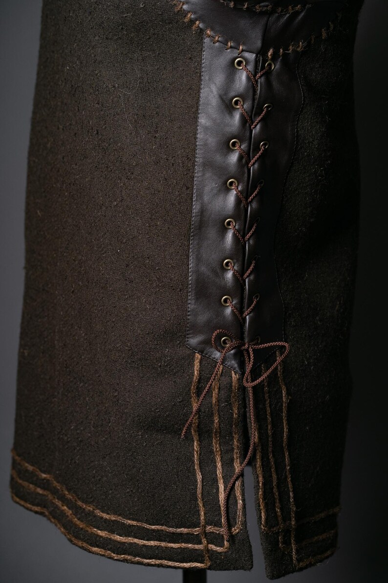 Ragnar Wool Tunic Cosplay Black Wool Tunic for LARP and - Etsy