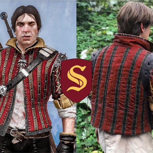 Gambeson Padded Armor Ves Cosplay the Witcher - Etsy