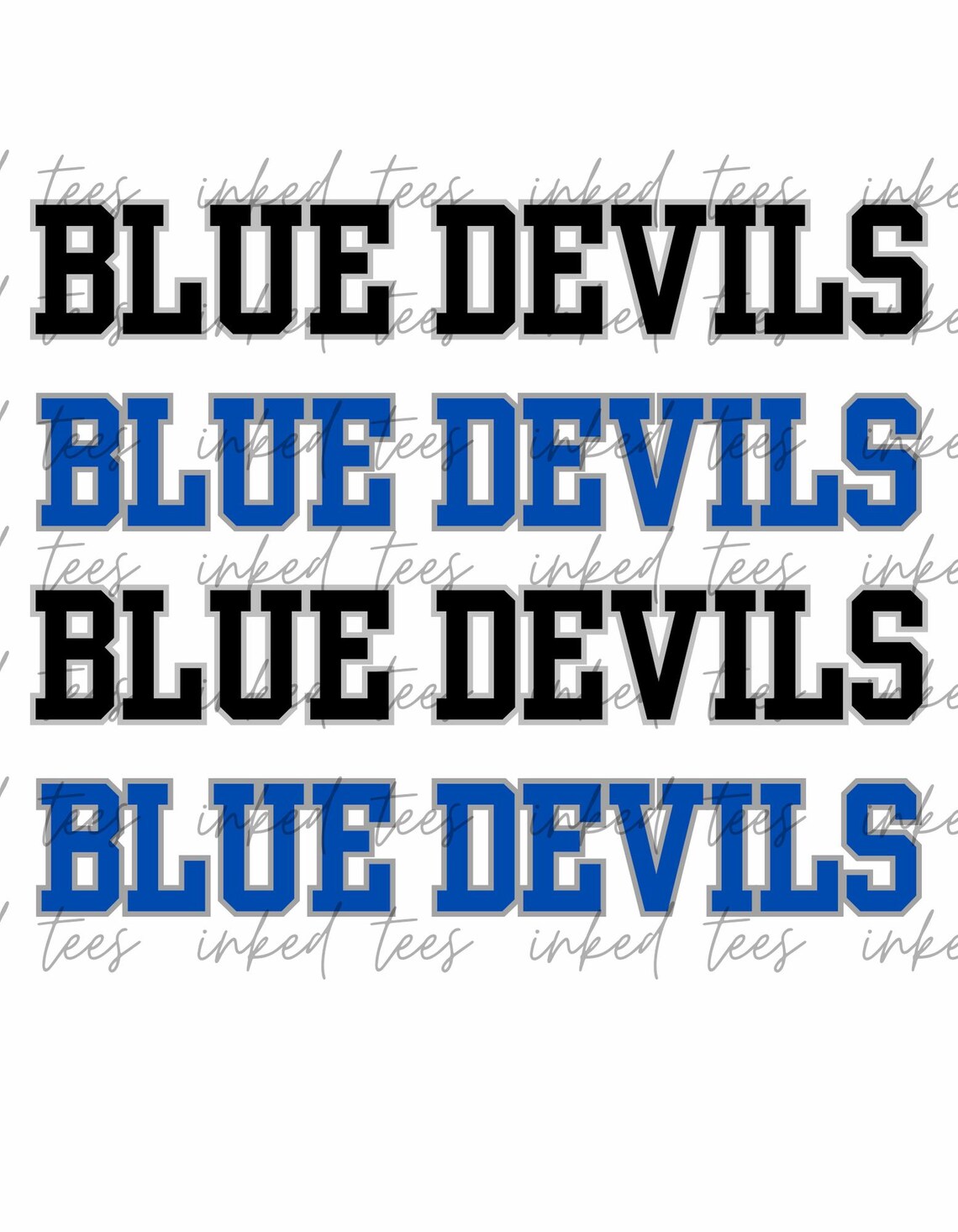 Blue Devils, Blue Devils Png, Devils Png - Etsy