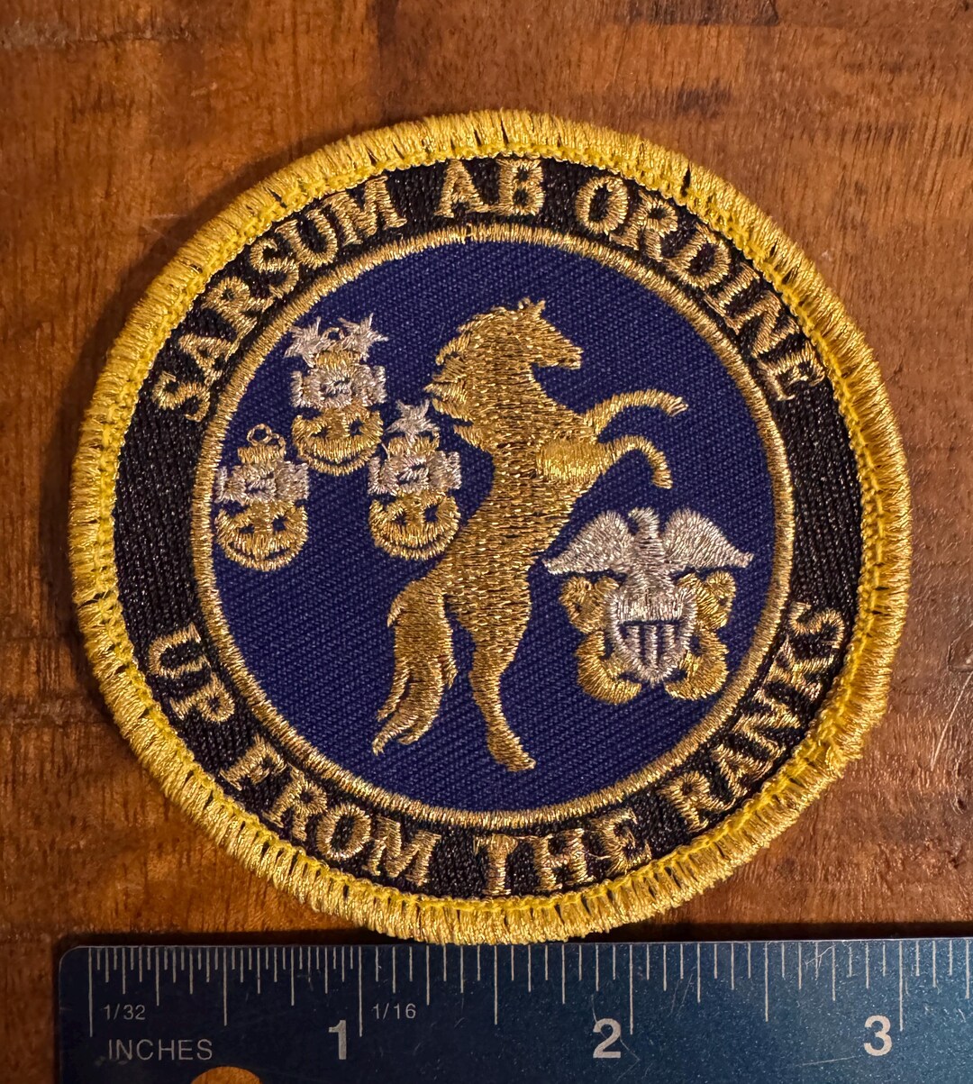 3" Navy Mustang Patch Chief Petty Officer Morale Patch in Vibrant Blue ...