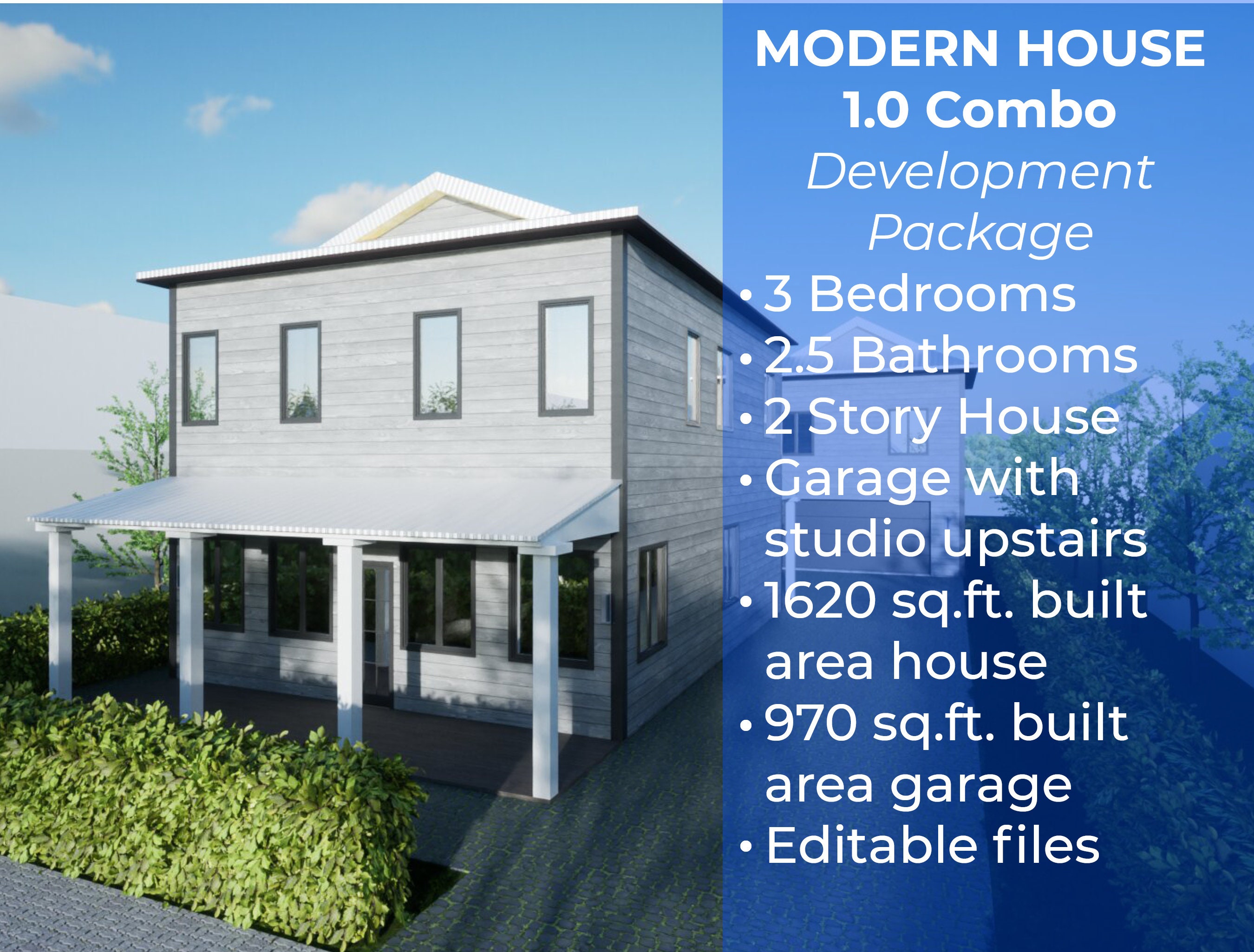 3 Bedroom House Plan 26' X 36' 1620 Sq.ft. 2 Story House Plans DWG File ...