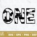 One Cow Print First Birthday 119 Digital File Download SVG EPS PNG Dxf ...