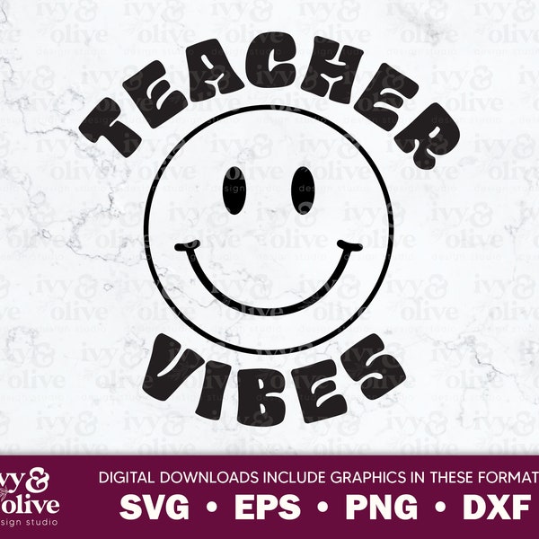 Teacher Svg Smiley Face Svg - Etsy