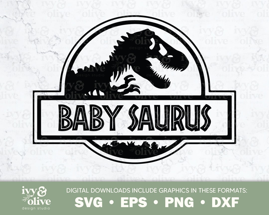 Baby Saurus Jurassic Dinosaur | 246 | Digital File Download | SVG EPS ...