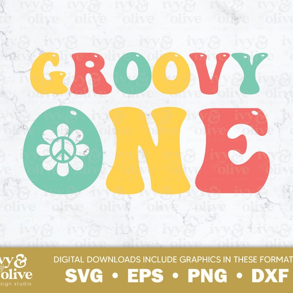 Groovy One Svg - Etsy