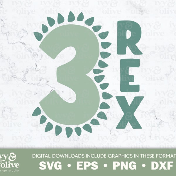 Three Rex Svg - Etsy