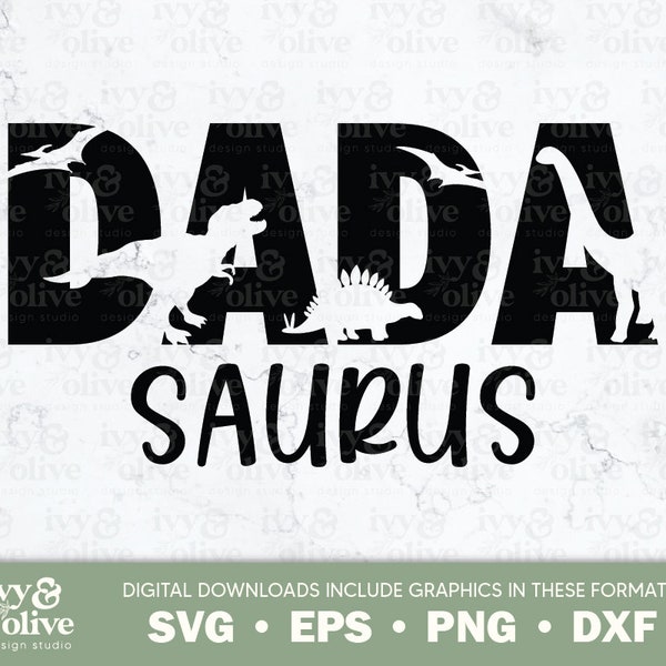 Dadasaurus Svg - Etsy