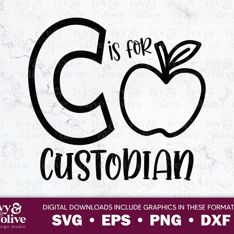 Custodian Clip Art - Etsy
