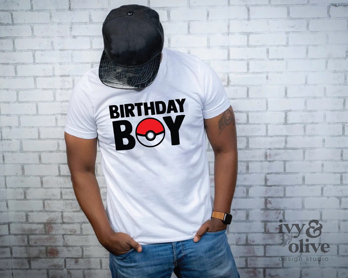 Birthday Boy Poke Ball | 105 | Digital File Download | SVG EPS PNG Dxf ...