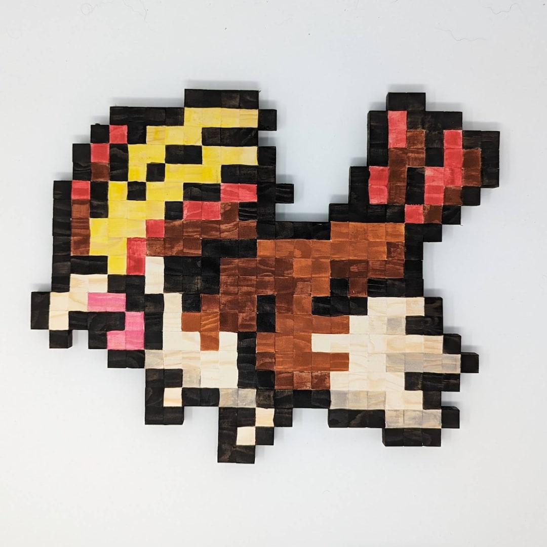 Wooden Pixel Pokémon Pidgeot - Etsy