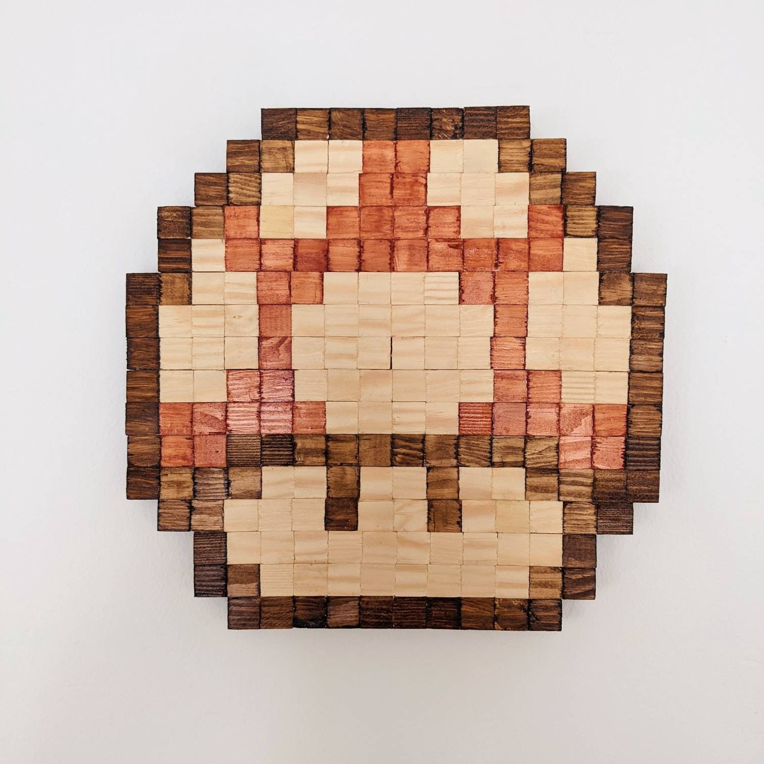 Minecraft Pixel Art Mario Mushroom