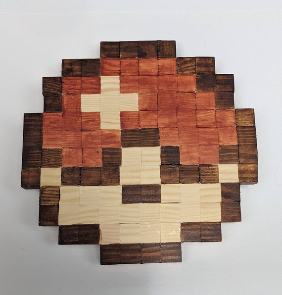 Wooden Pokeball pokemon | Etsy