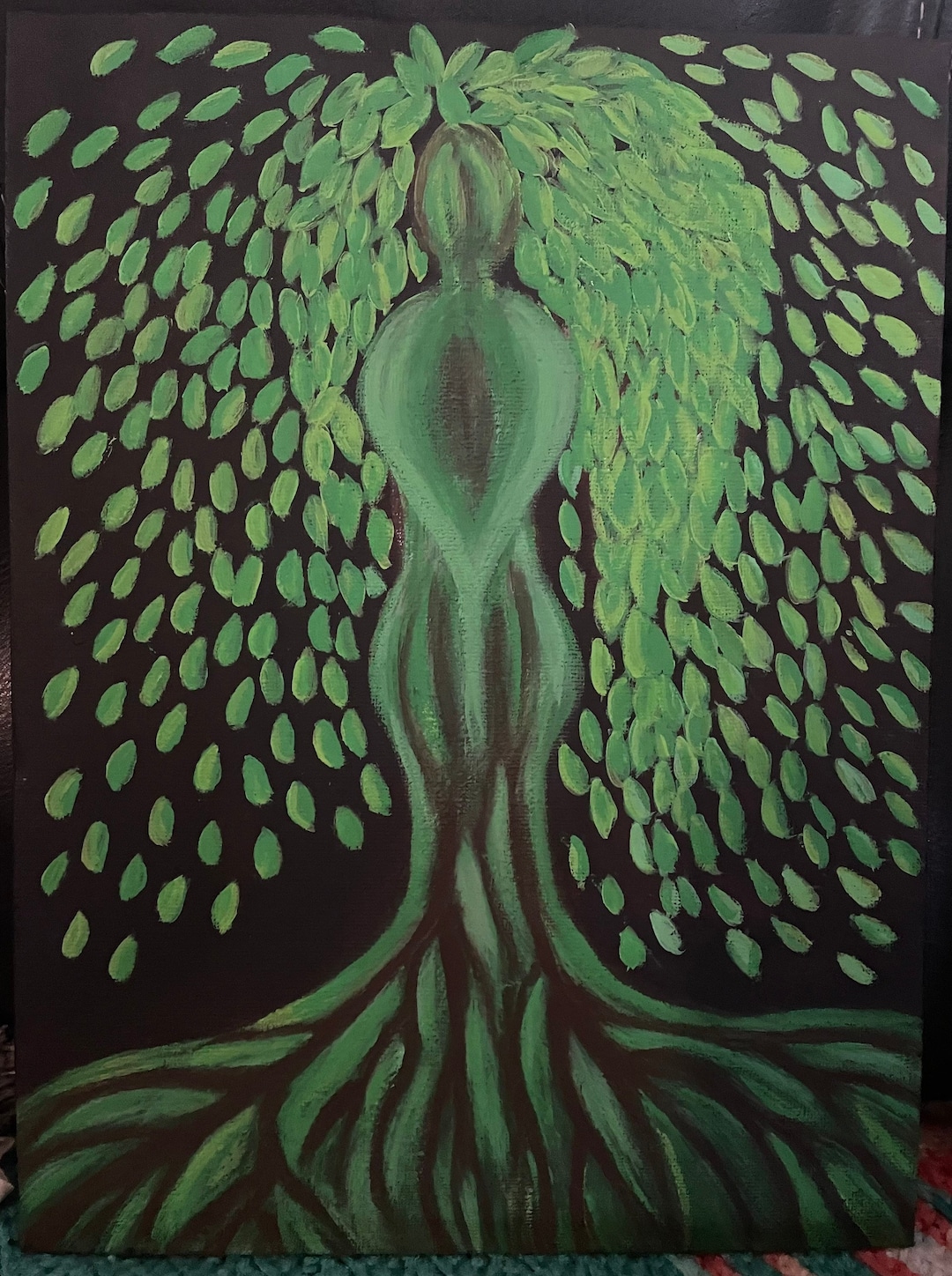 Green Goddess Painting - Etsy