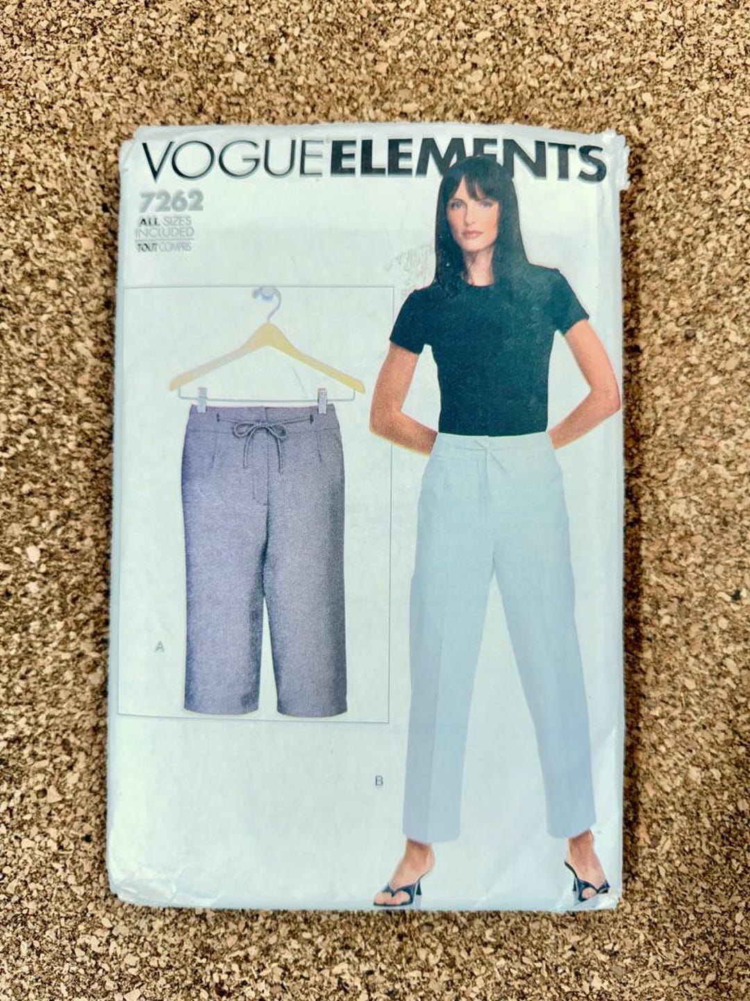 Y2K Drawstring Pants Sewing Pattern Vogue 7262 All Sizes Included ...