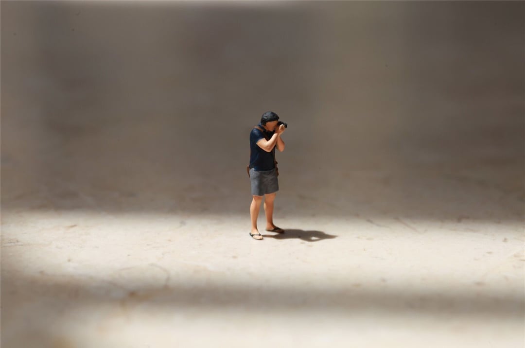 1:87 Miniature Model Creative Scene Shots Male Photographer - Etsy