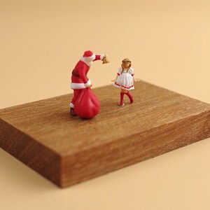 Modellerart/filming Santa Claus Delivers Gifts/1:87 Miniature Model ...