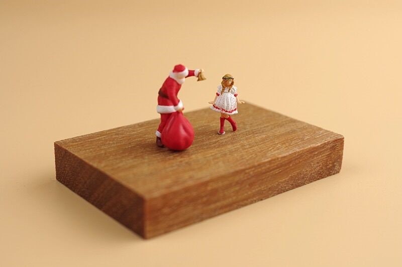 Modellerart/filming Santa Claus Delivers Gifts/1:87 Miniature Model ...