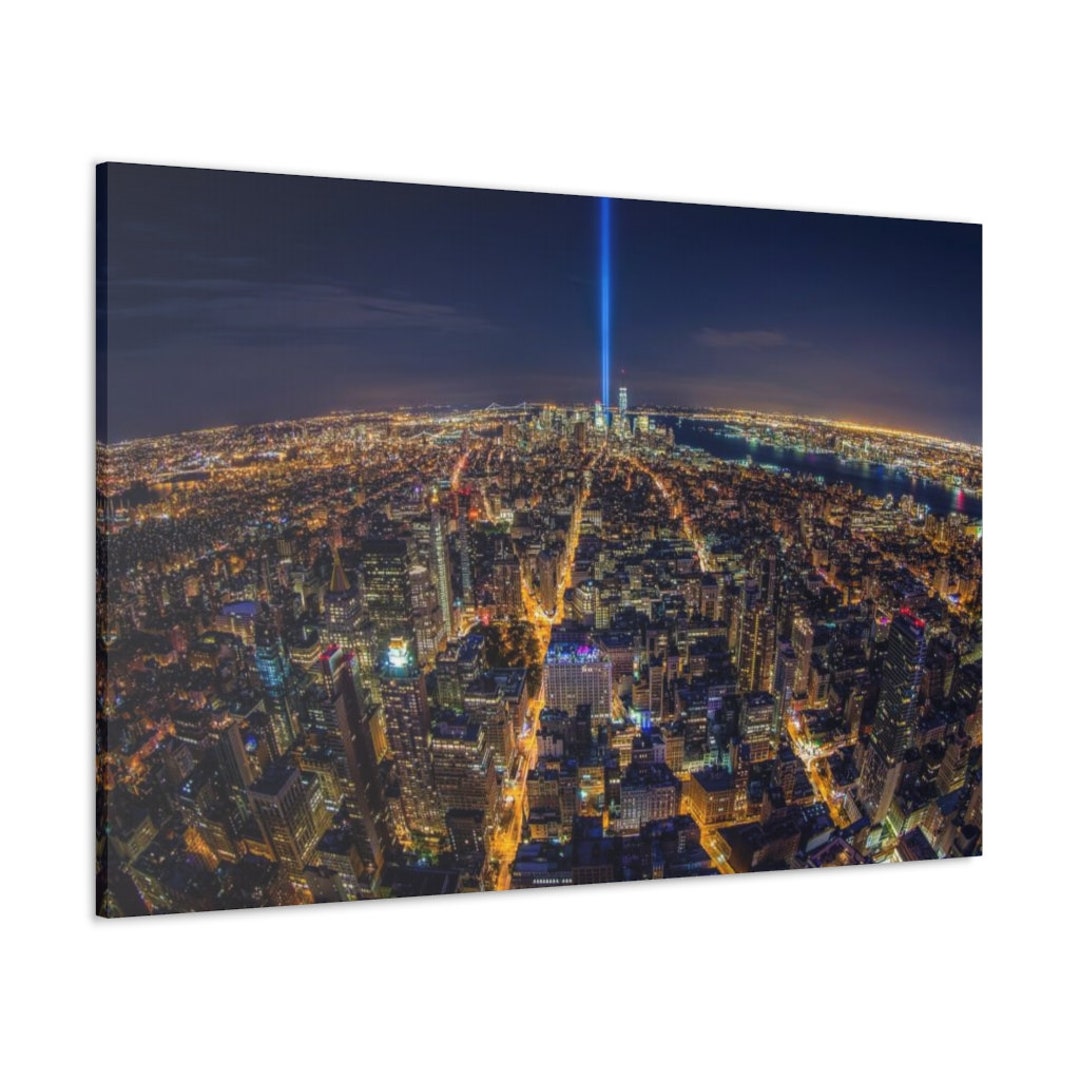 World Trade Center Memorial Canvas Gallery Wraps, WTC Rays of Light Art ...