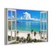 Window Beach View Canvas Wall Art Design Canvas Print Decor for Home ...