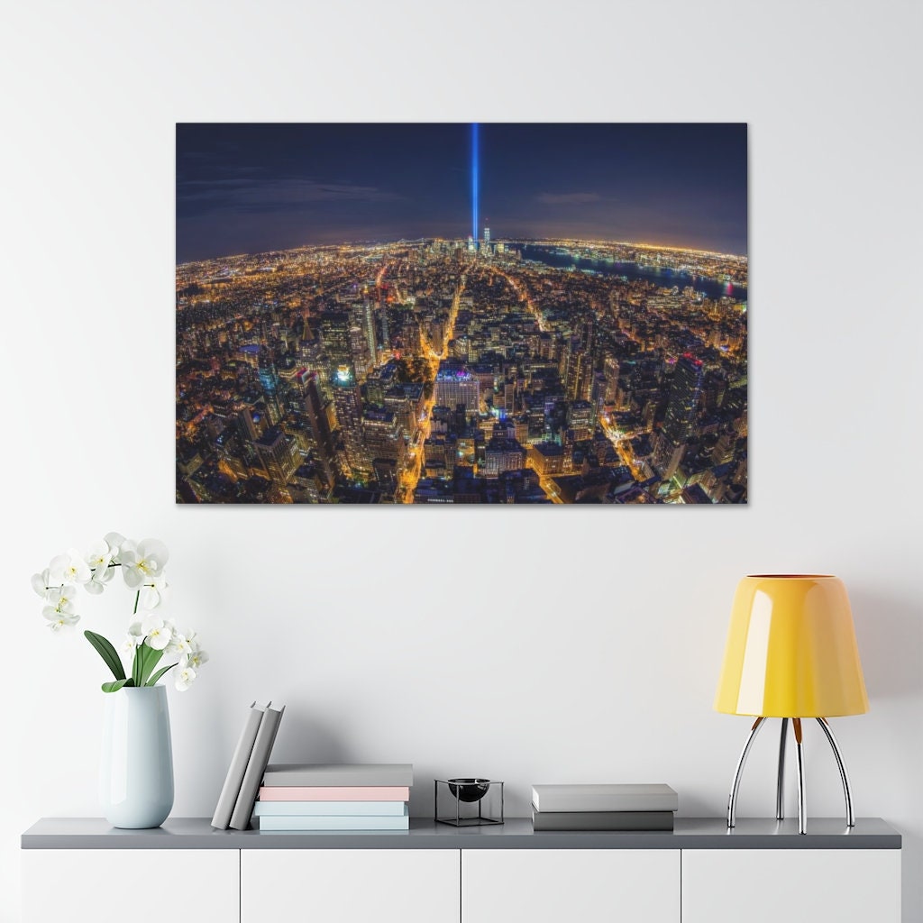 World Trade Center Memorial Canvas Gallery Wraps, WTC Rays of Light Art ...