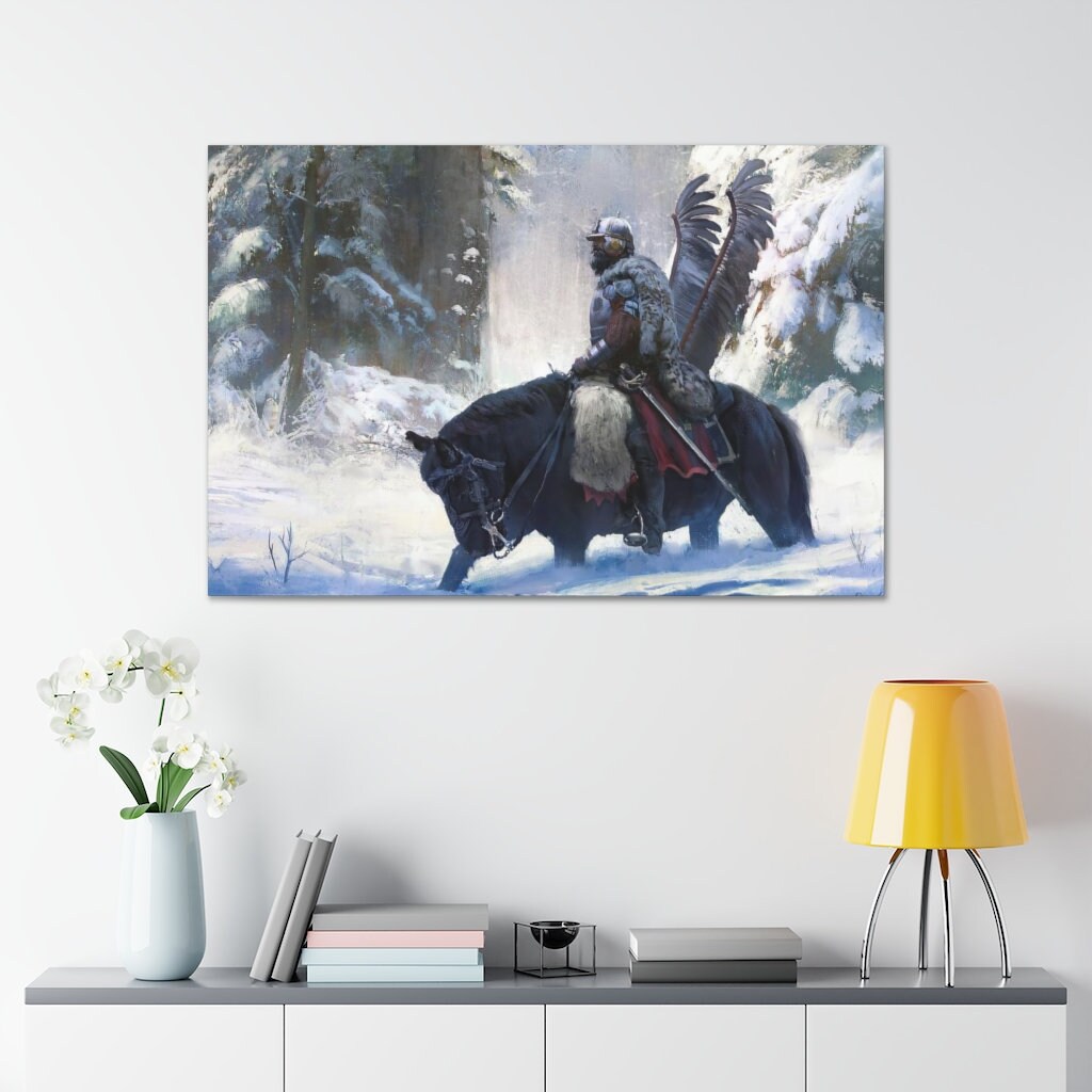 Polish Hussar Soldier Canvas Gallery Wrap, Hussar Soldier Wall Art, Polish Army - Etsy