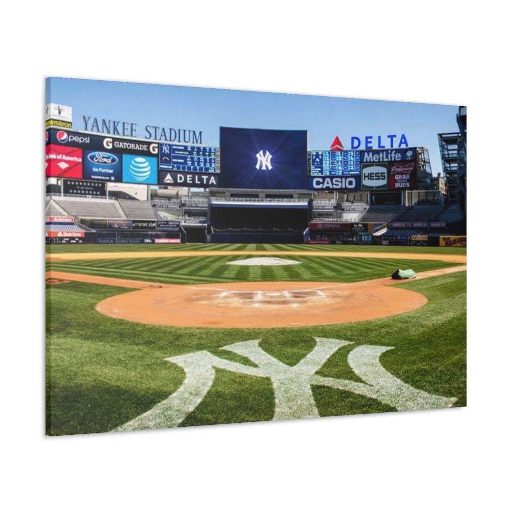 Yankee Stadium Home Plate Shot Canvas Ready to Hang Canvas Jeter ...