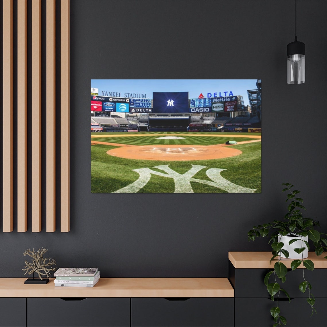 Yankee Stadium Home Plate Shot Canvas Ready to Hang Canvas Jeter ...