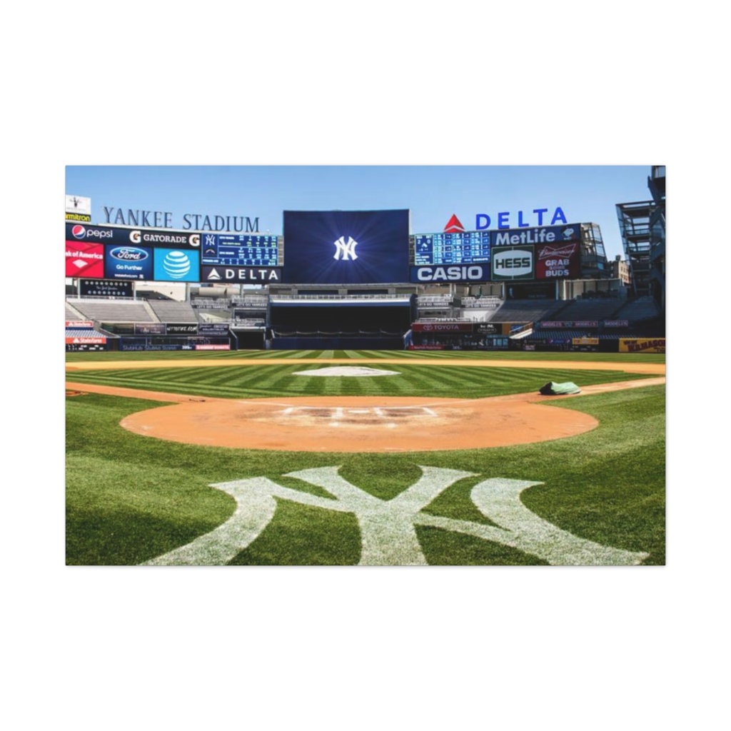 Yankee Stadium Home Plate Shot Canvas Ready to Hang Canvas Jeter ...