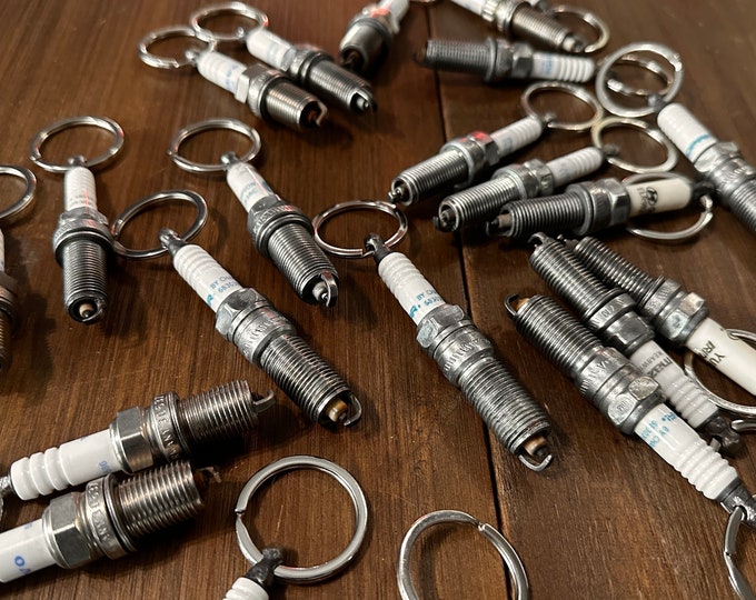 Sparkplug Keychain, Gift Idea, Upcycled, Recycled, Sustainable ...