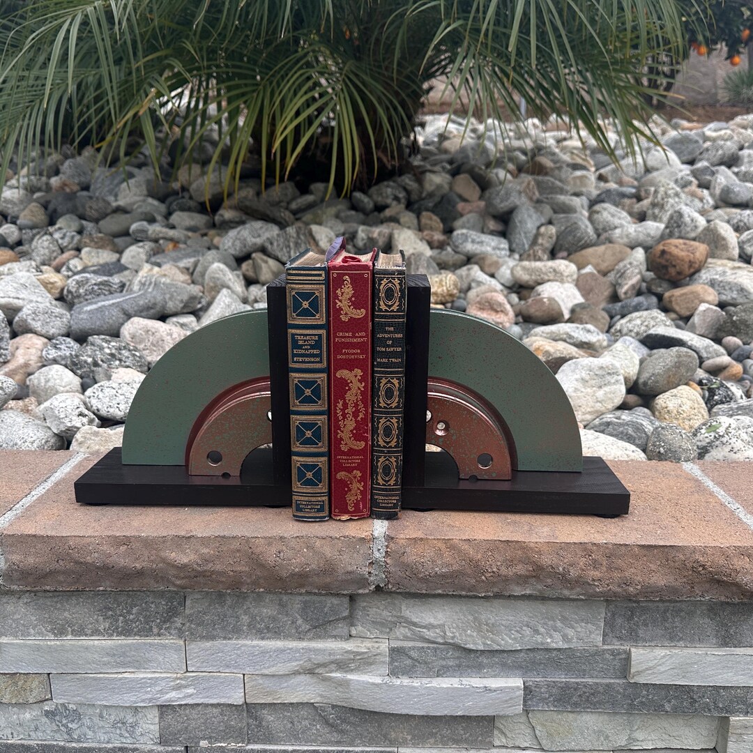 Brake Rotor Bookends, Book Stands - Etsy
