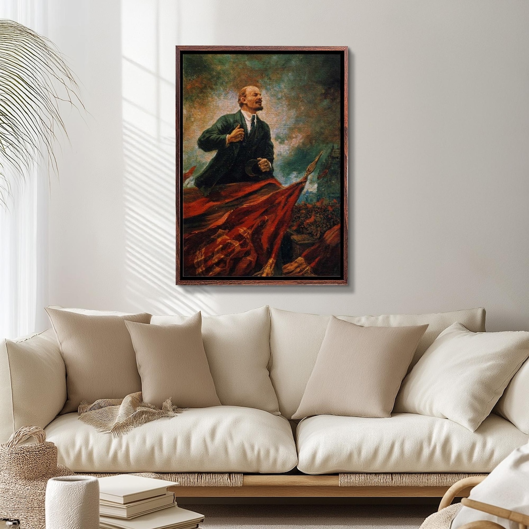 Soviet Leader Vladimir Lenin Canvas Painting, Home Decor Canvas, Modern ...