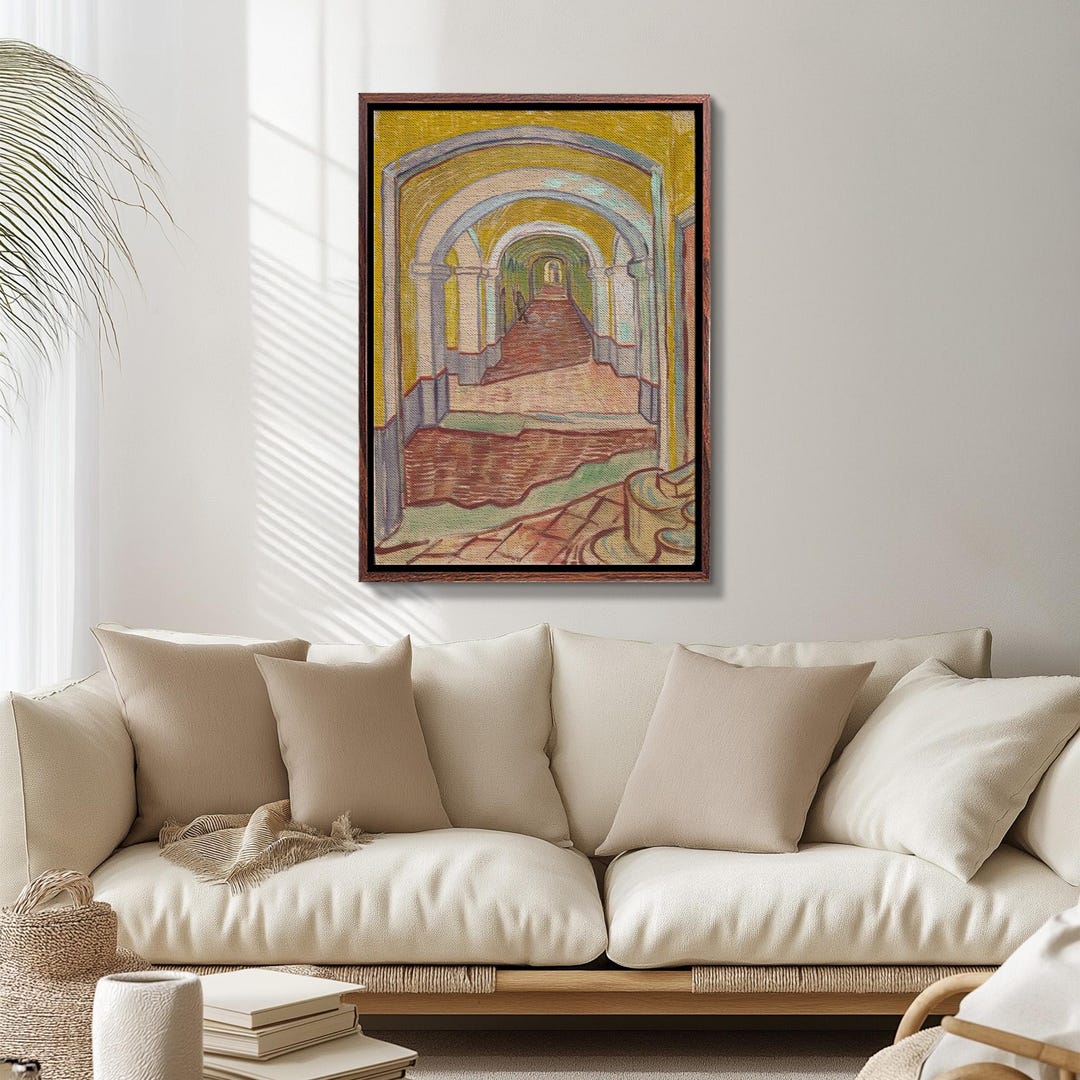 Vincent Van Gogh - Corridor İn the Asylum, Modern Canvas Wall Decor ...