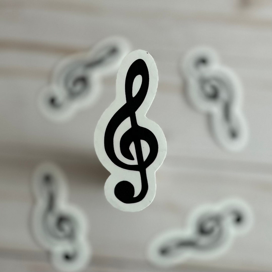 TREBLE CLEF / MUSIC Sticker - Etsy
