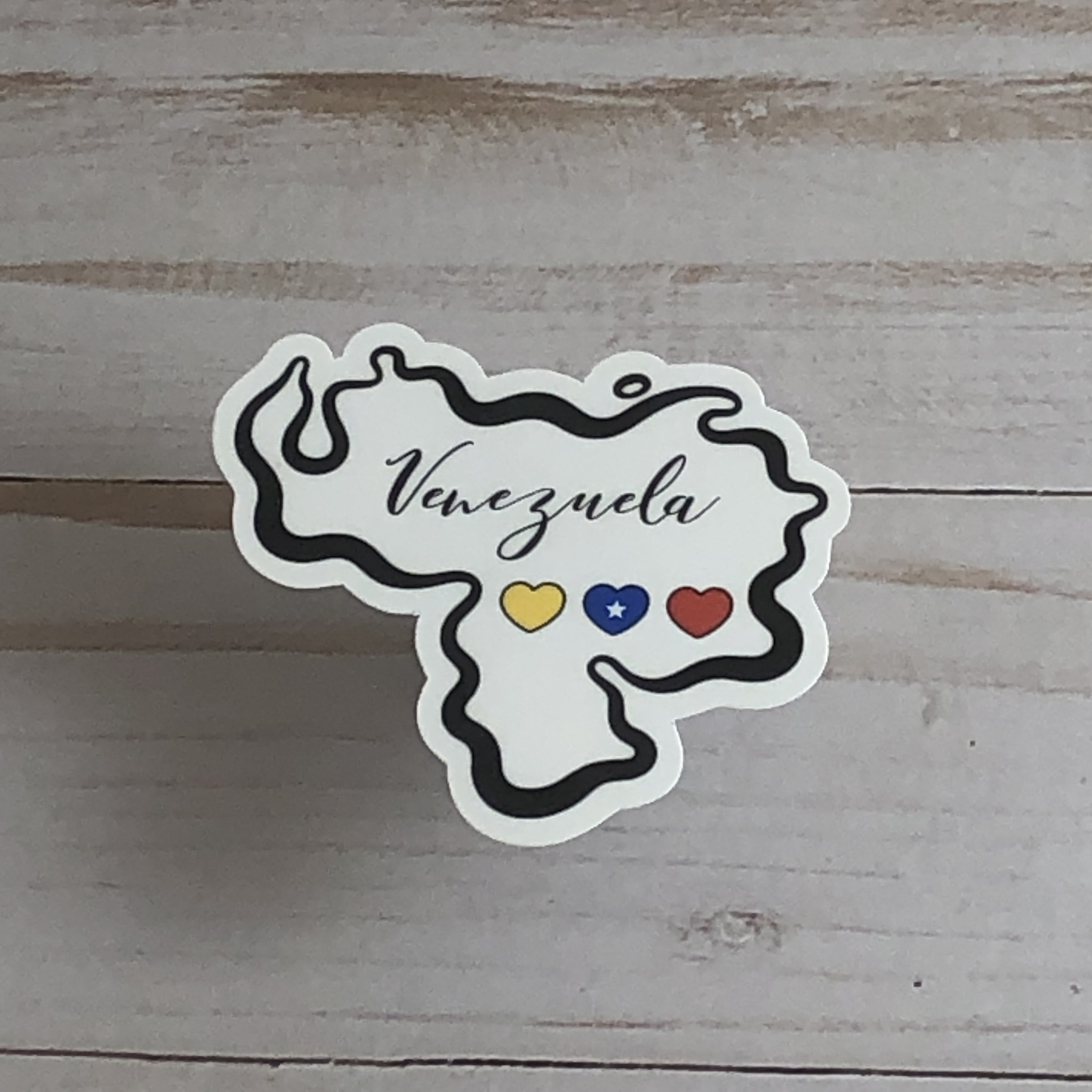 Map of VENEZUELA Sticker - Etsy
