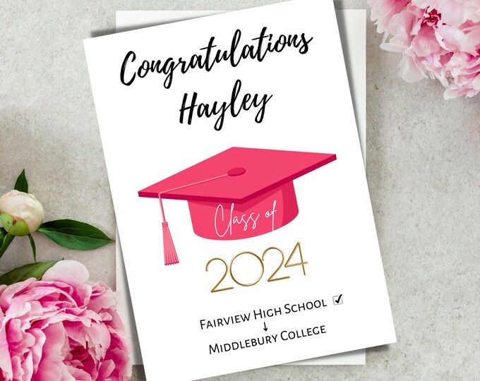 Graduation Card, Congrats Grad Card, Happy Graduation Card ...