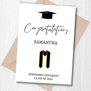 Personalized Graduation Card 2024, Masters Graduation Card, Custom ...