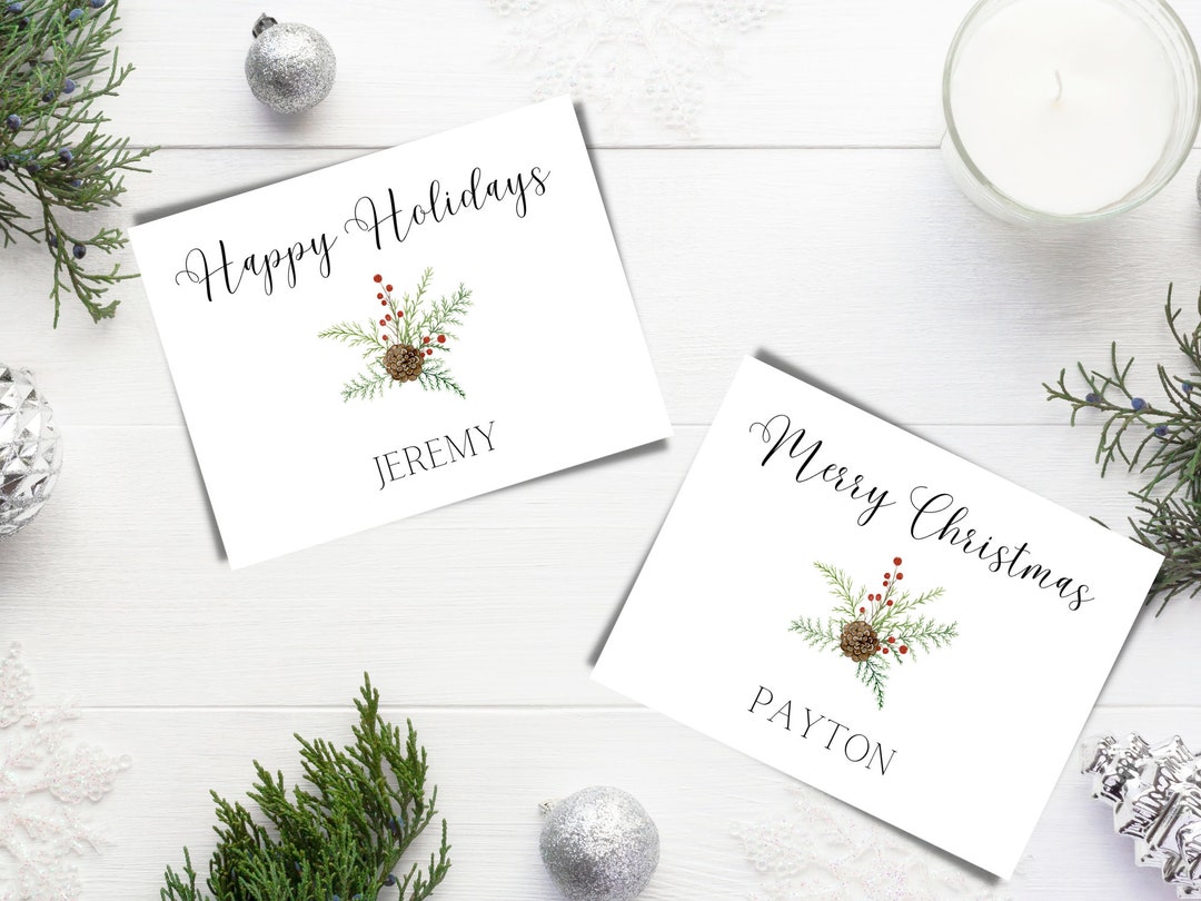 Personalized Christmas Card, Christmas Cards for Clients, Custom ...